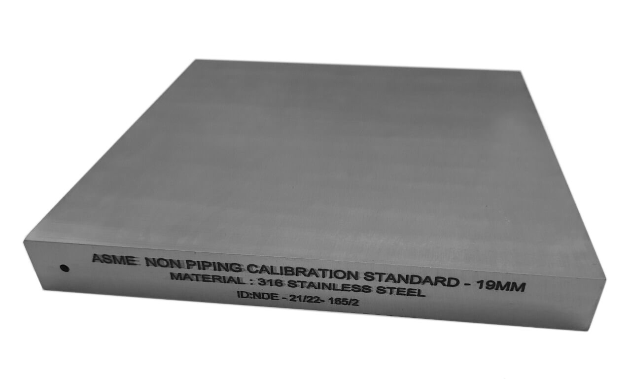 ASME Sec V Basic Calibration Block (19mm HALF SKIP WITHOUT NOTCH ...