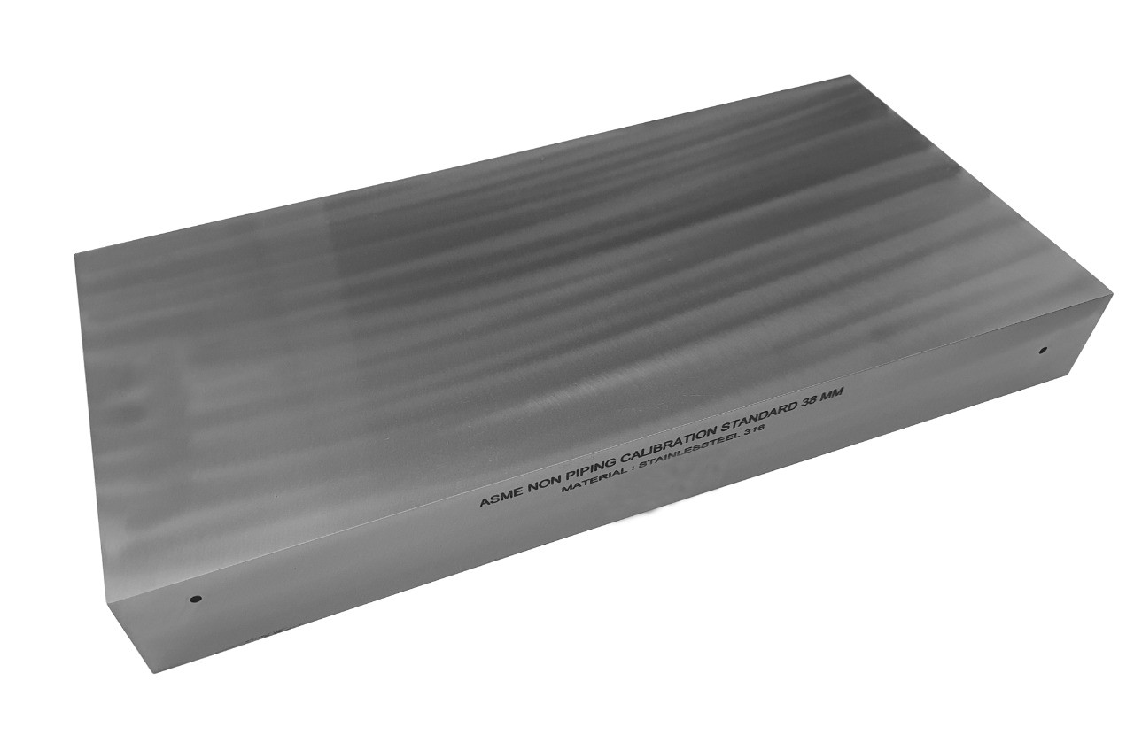 ASME Sec V Basic Calibration Block (1½" HALF SKIP WITHOUT NOTCH) INCH ...